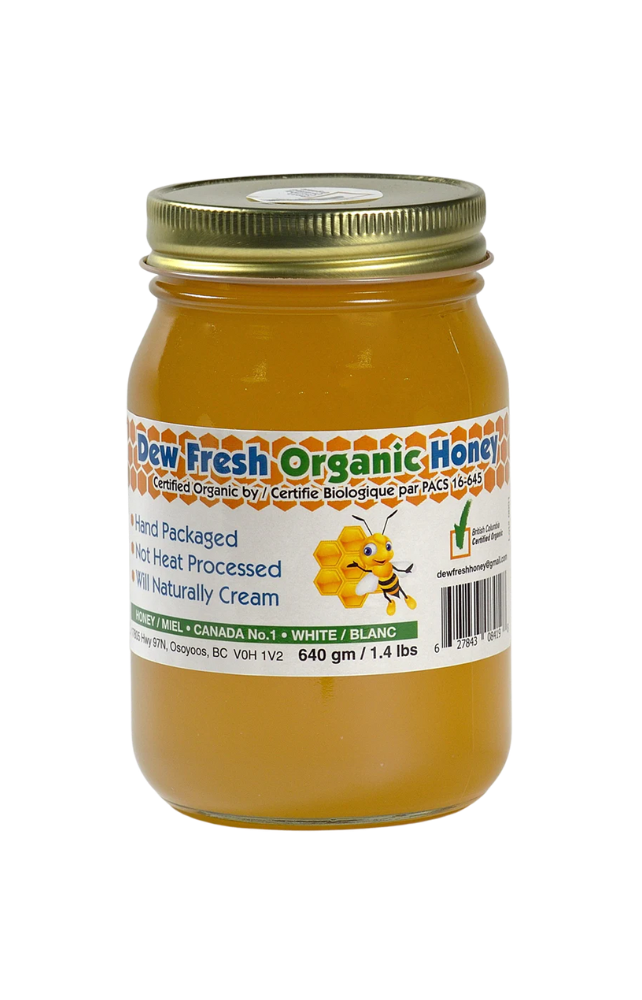 Dew Fresh Organic Canada No.1 White Honey 1kg — Aura Natural Market