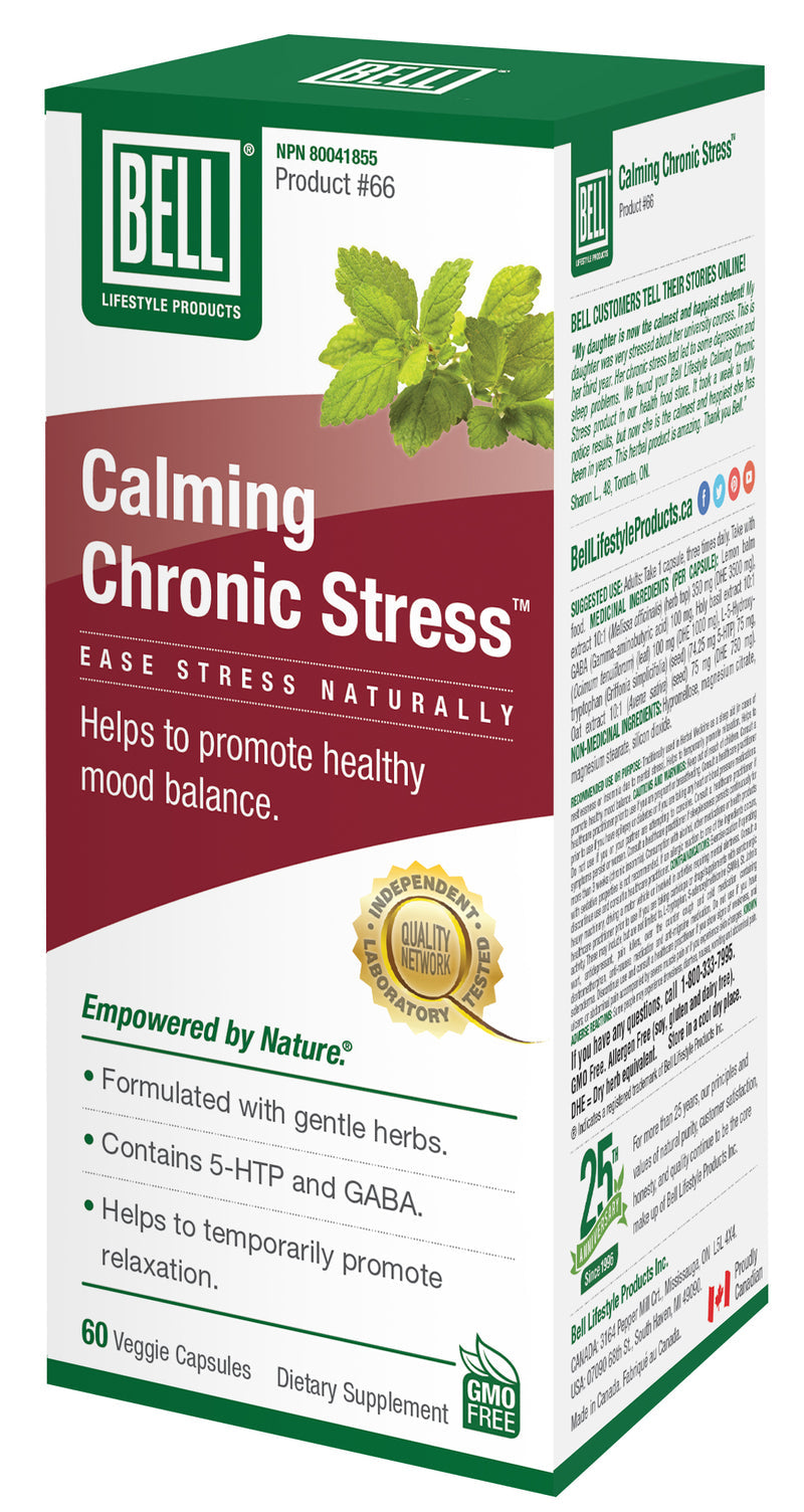 Bell - Calming Chronic Stress 60 Capsules — Aura Natural Market