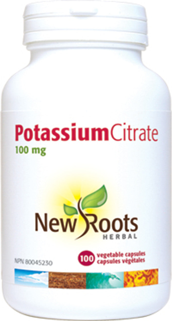 New Roots POtassium Citrate 100mg 100 Vegecaps — Aura Natural Market