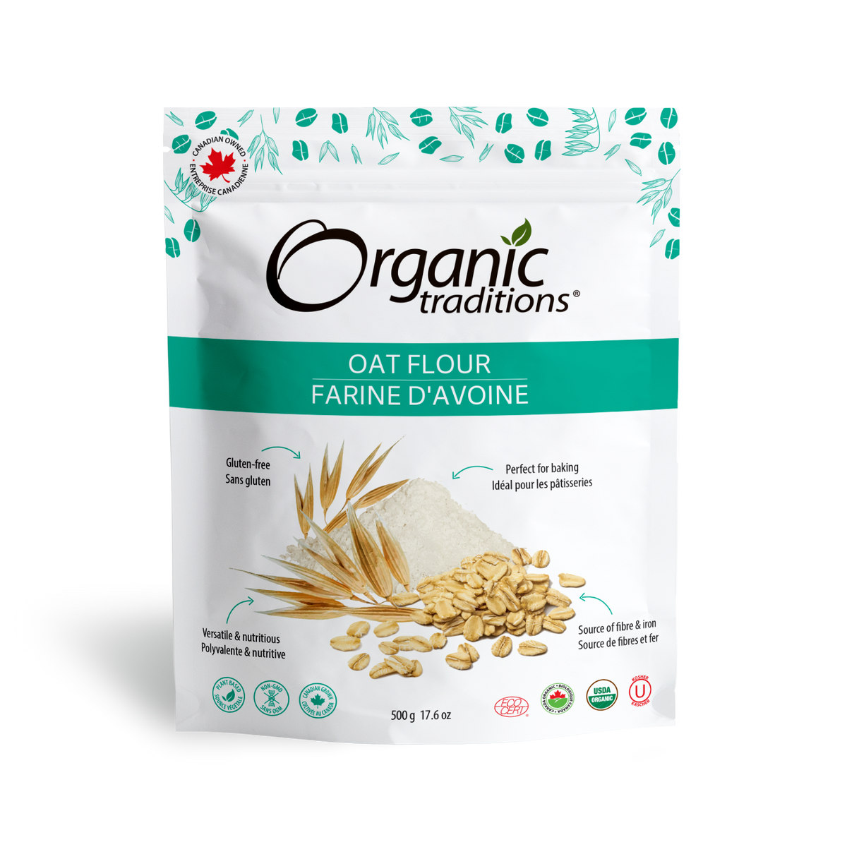 Organic Traditions Oat Flour 500G — Aura Natural Market