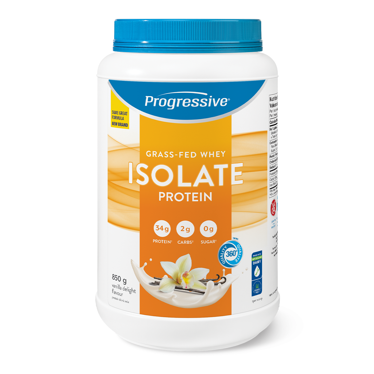 Progressive Grass-Fed Whey Protein Vanilla Delight Flavour 850g — Aura ...