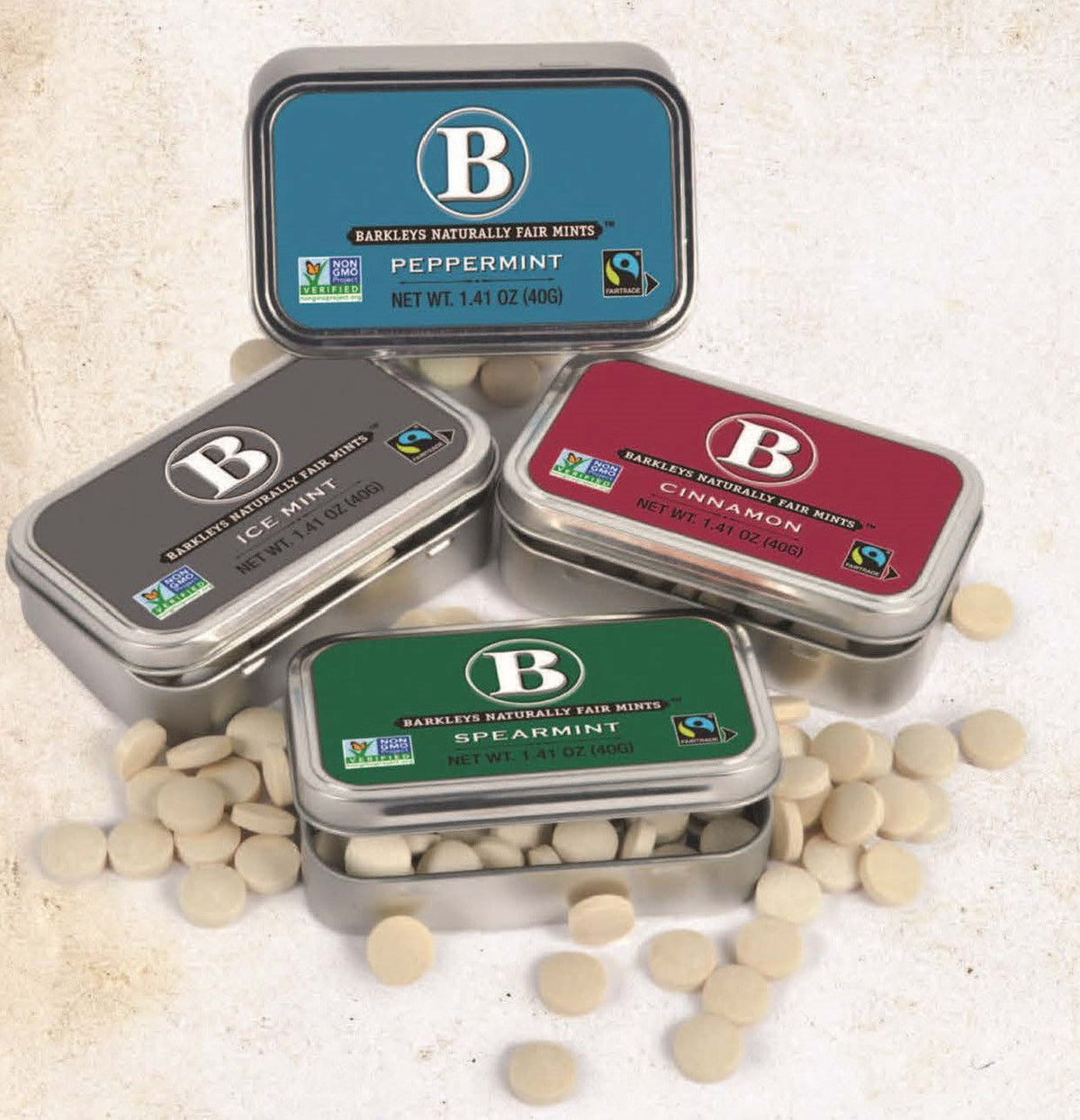 Barkley's Naturally Fair Mints Non GMO; Spearmint 40g — Aura Natural Market