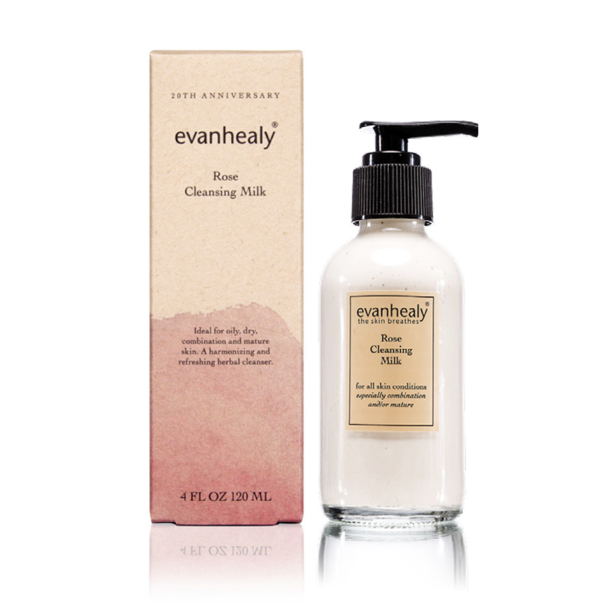 Evan Healy Rose Milk Cleanser 120ml — Aura Natural Market