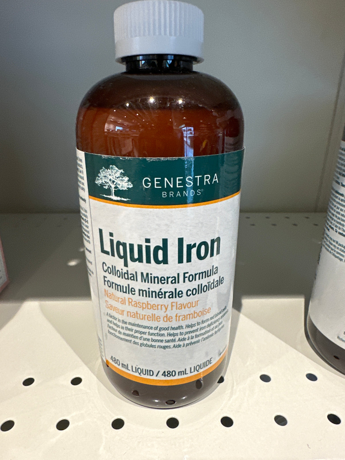 Genestra Liquid Iron Colloidal Mineral Formula - Raspberry Flavour 480 ...