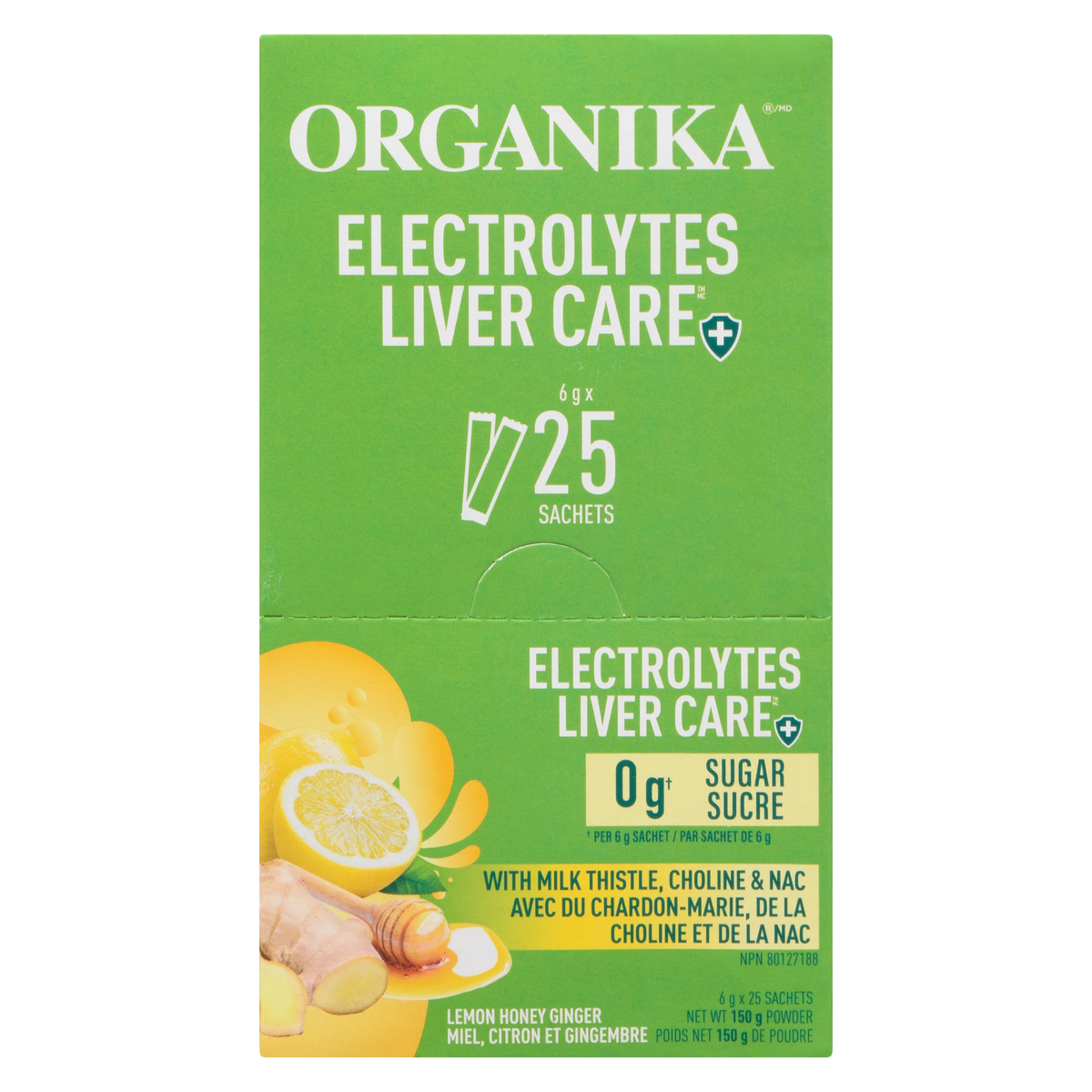 Organika Electrolytes Liver Care (Lemon Honey Ginger) - 25 sachet box ...