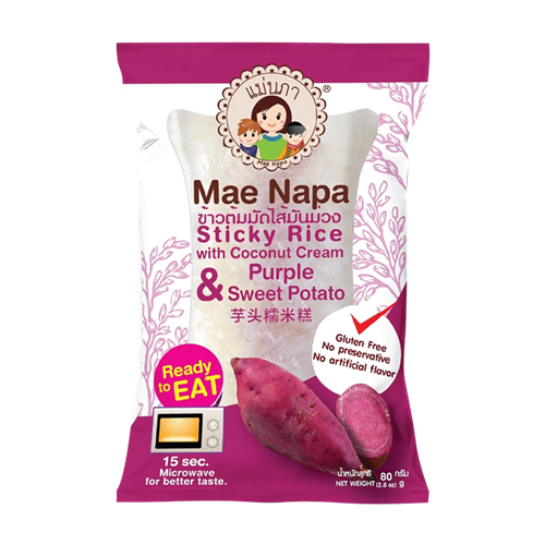 Mae Napa Sweet Potato & Sticky Rice with Coconut Cream Bar 80g — Aura Natural Market