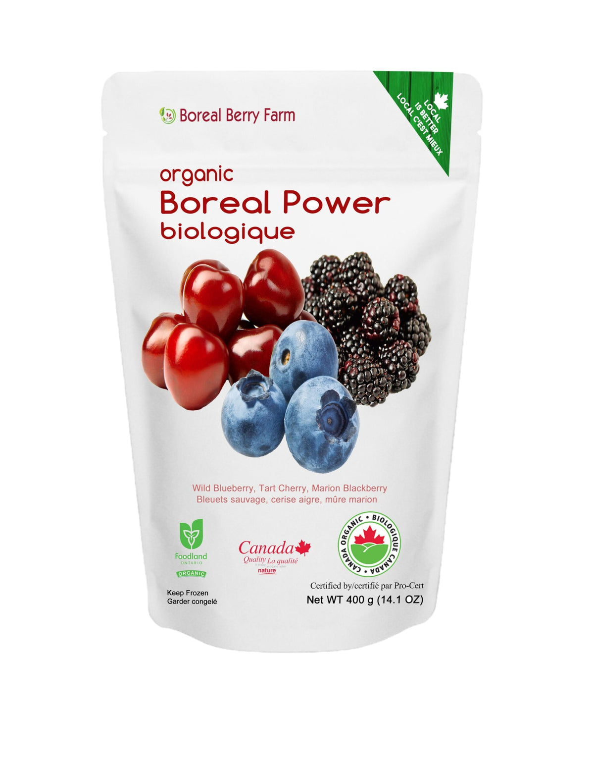 Boreal Berry Farm Organic Power 400g — Aura Natural Market