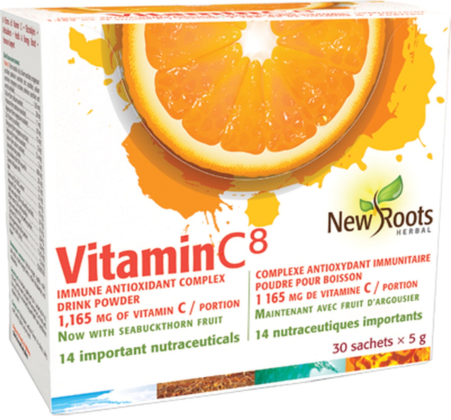 New Roots - Vitamin C8 Immune Antioxidant Complex (Drink Powder) 30 Sa ...